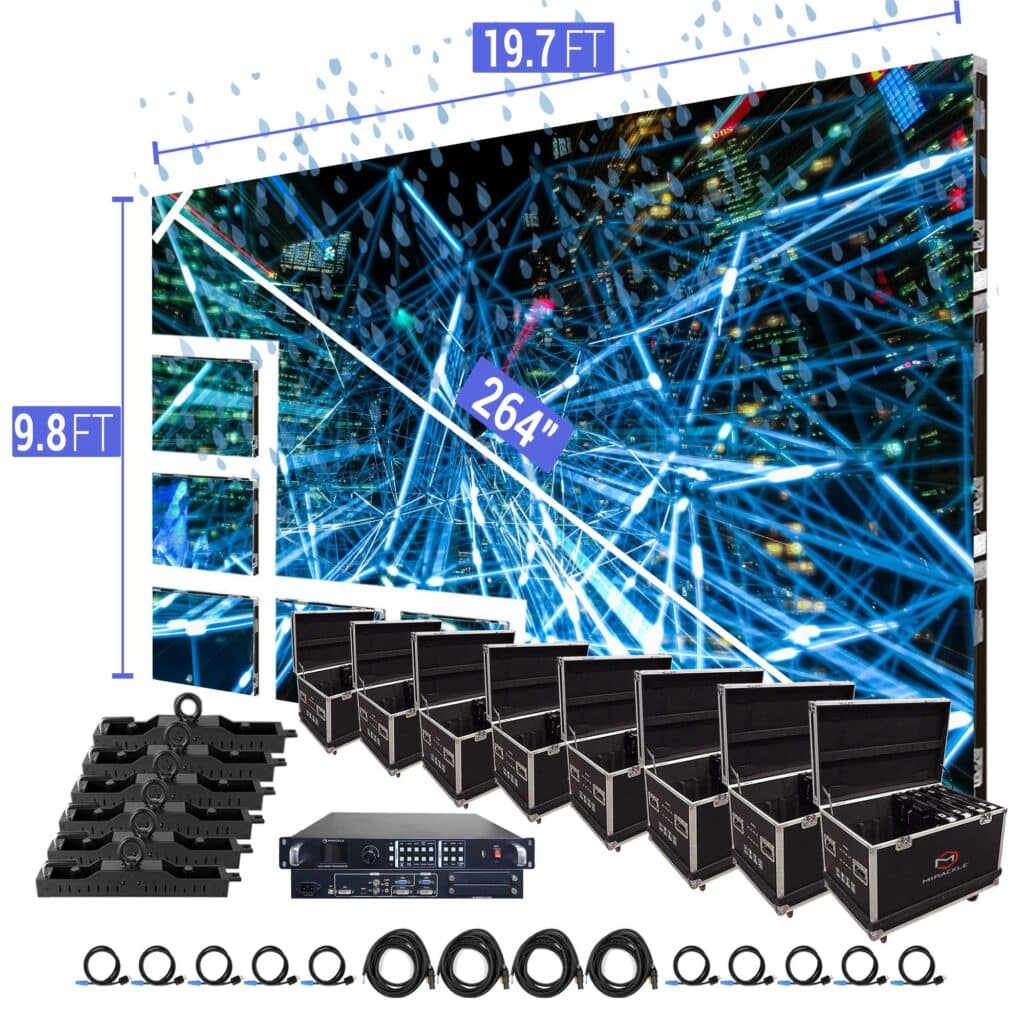 LED Video Wall Outdoor 19.7′ x 9.8′ P3.91mm Turn-key - LED nation | Led ...