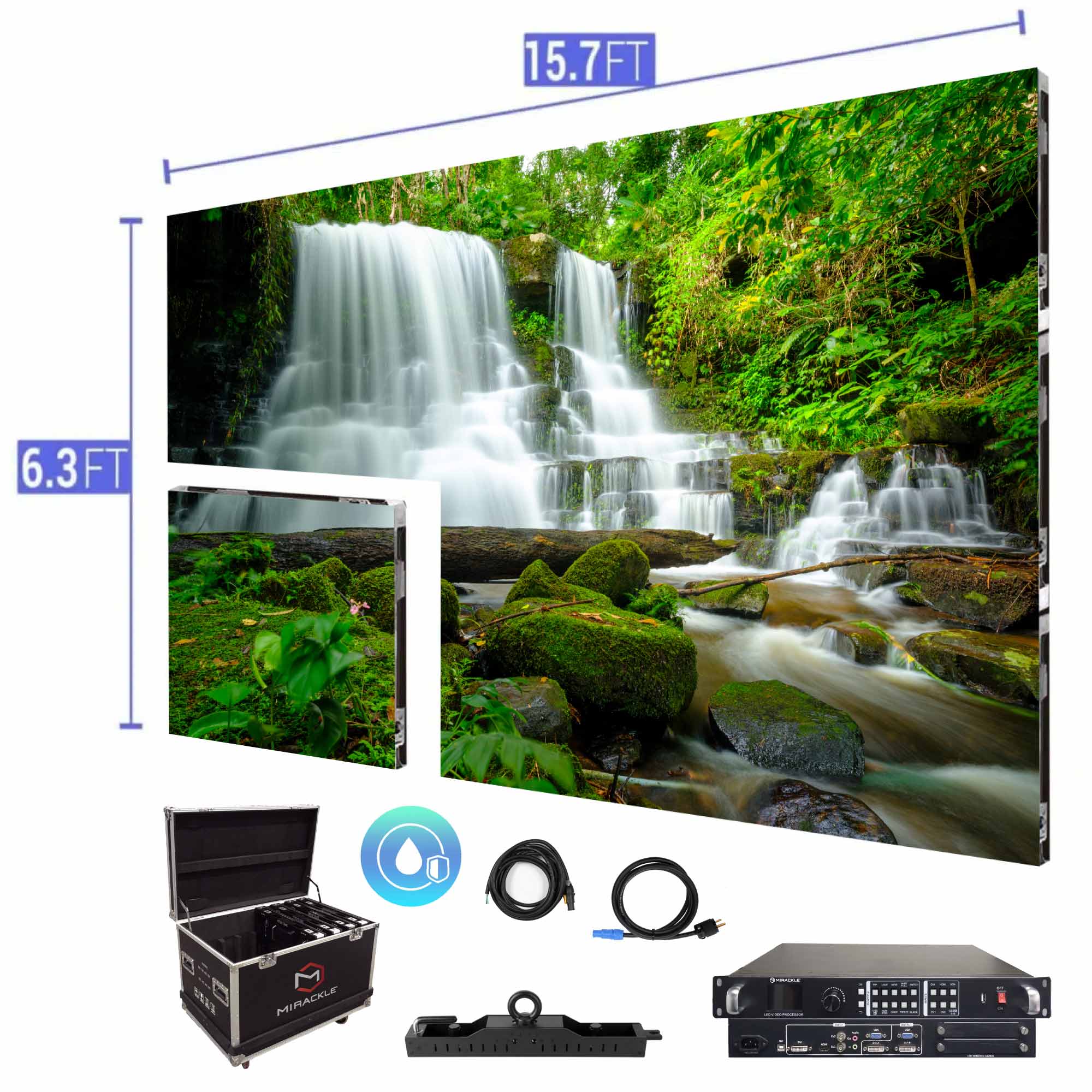 LED Video Wall Outdoor 15.7′ X 6.3′ P5mm Iron Fixed - Led Screen ...