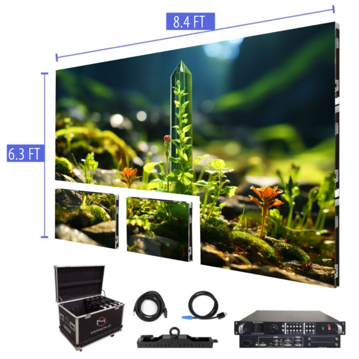 LED Video Wall Screen 8.4′ x 6.3′ P1.86mm Indoor Turn-key Virtual ...